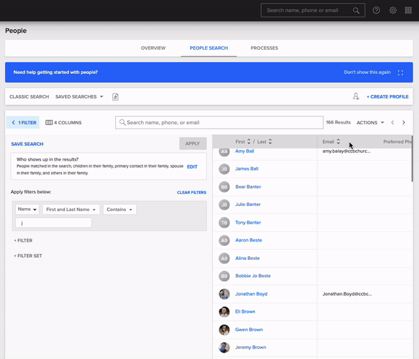 Learning about People Search Actions