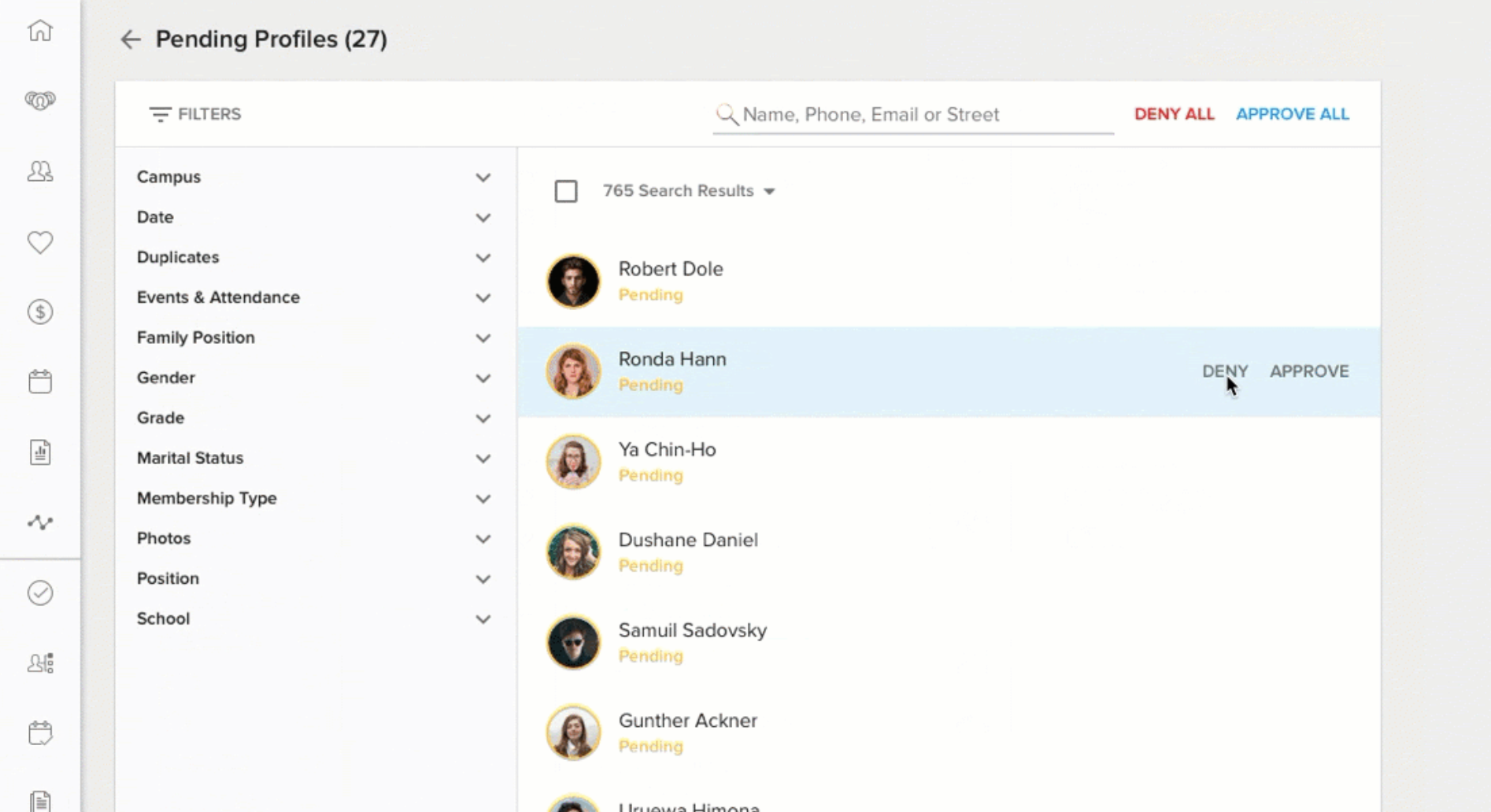 How to Manage Pending Profiles