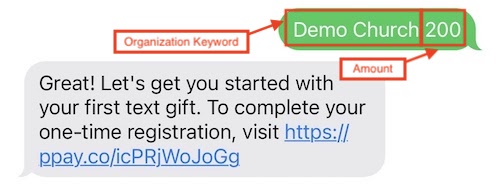 How to Give through Text Giving